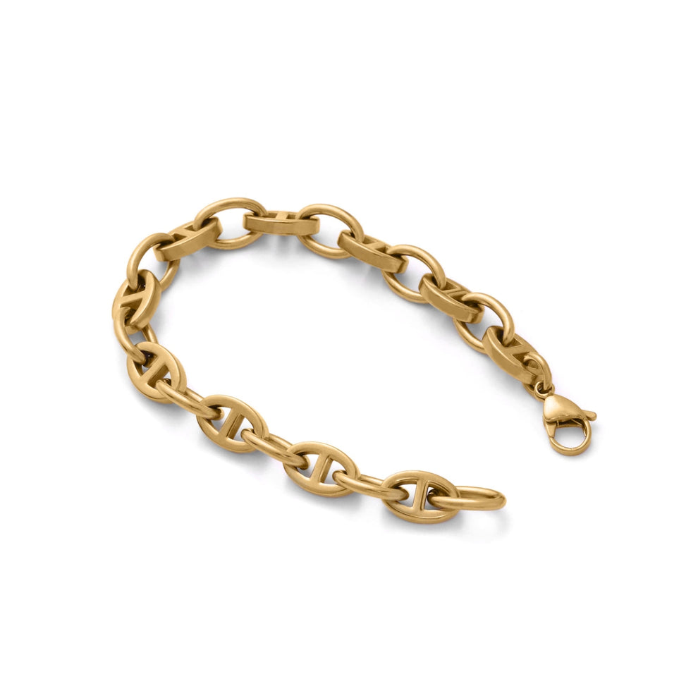 Anker chain bracelet gold｜cross Jewellia｜金アレ対応・ユニセックスジュエリー